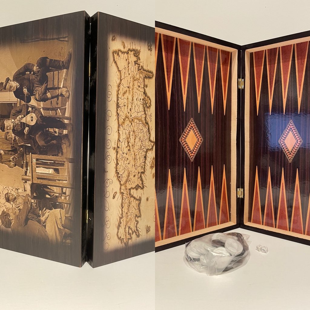 Tavli Set - Gravoures - Cretans and Map - Greek City Music Toronto