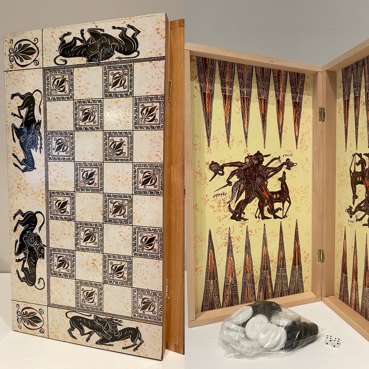 Tavli Set -Satiros Ermis - Greek City Music Toronto